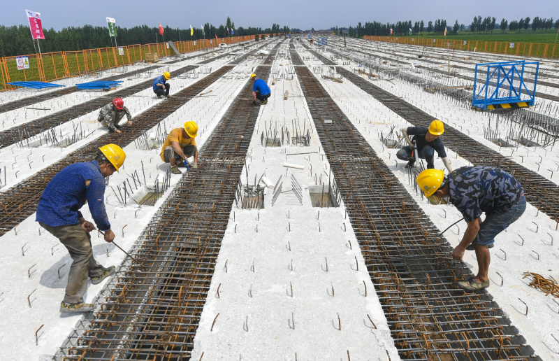 Photos Chine : construction d'une autoroute au Hebei — Chine Informations